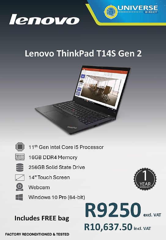 Business Laptops South Africa | Reliable Performance with 1-Year Warranty